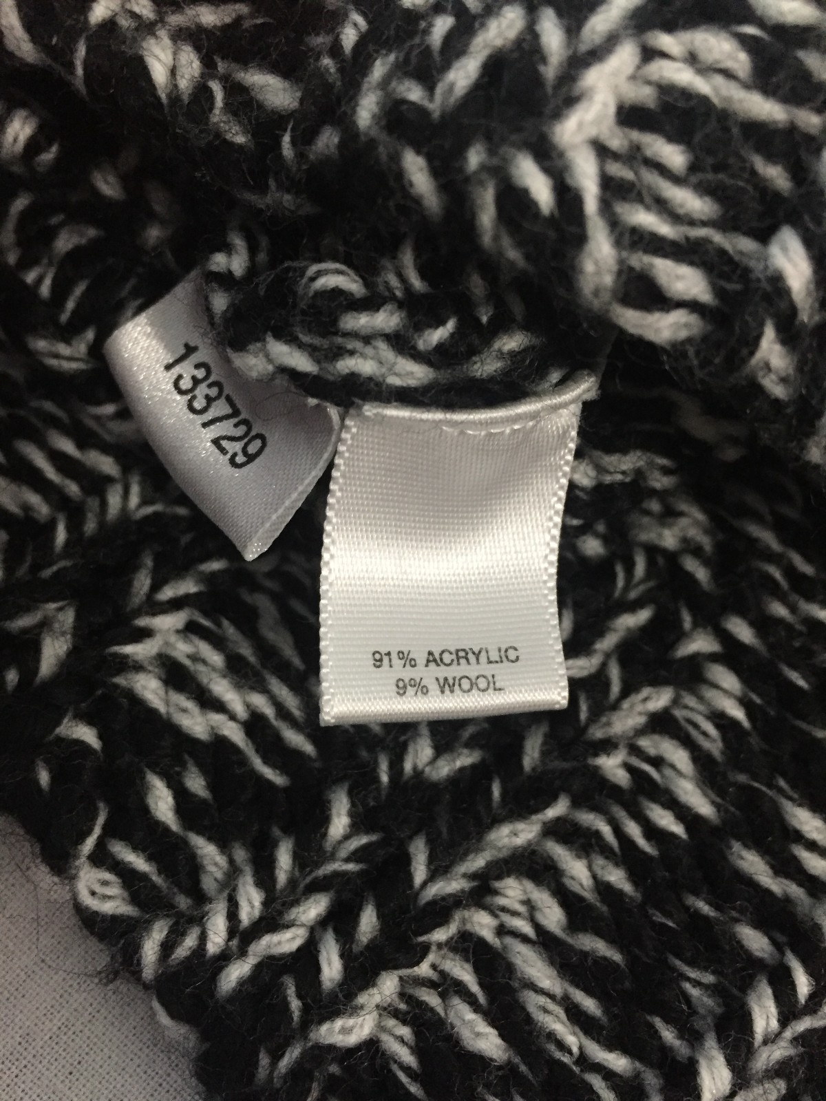 Ann Taylor Factory Store Crewneck Ragg Sweater Black & White Size XS | eBay