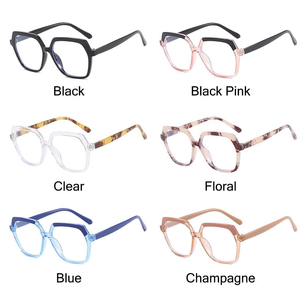 Irregular Eyeglasses Frame Geometric Spectacles Frame for Women Girls ...