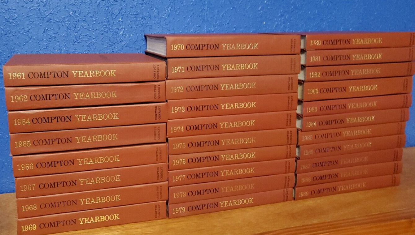 Vintage 1961-1989 Compton Yearbook Collection. 29 Volumes | eBay