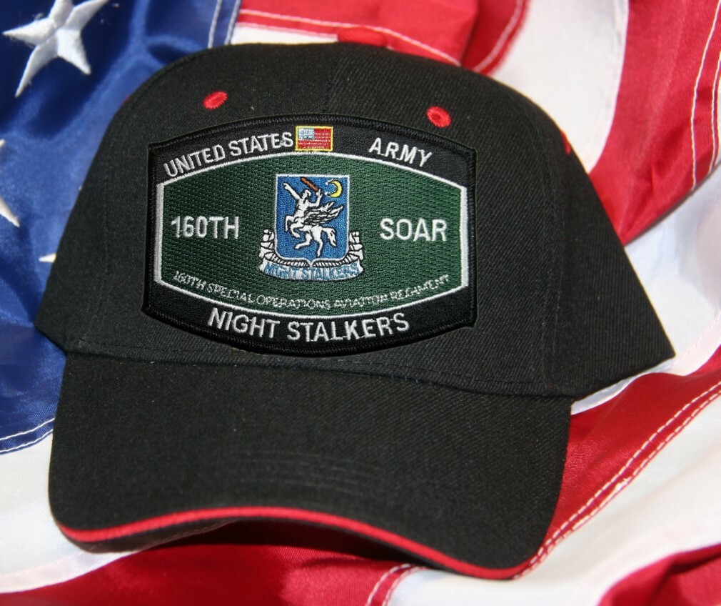 160TH AVIATION NIGHT STALKERS US ARMY HAT PATCH CAP HELICOPTER NAVY ...