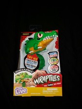 Little Live Pets Wraptiles Croxor Light up Eyes 25 Sounds Slap Band ...