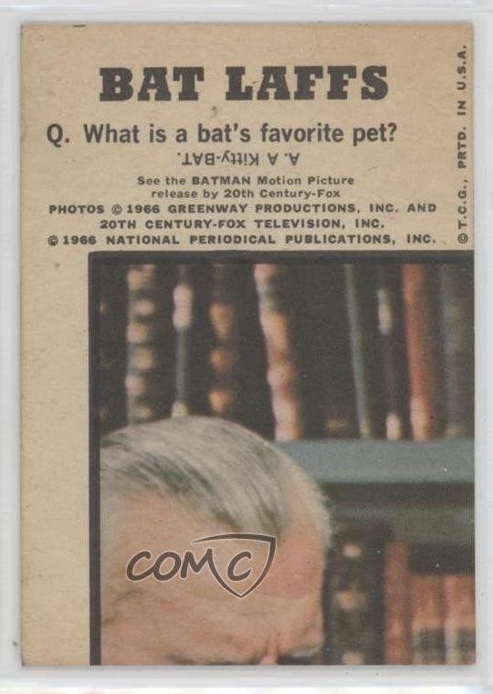1966 Topps Batman Bat Laffs Batmobile (Movie Promo on Back) #7 06mi | eBay