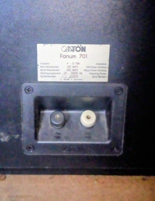 Canton Fonum 701 Schwarz ca. 100cmx25cmx30cm (HxBxT) 4 - 8 Ohm 140/200 ...