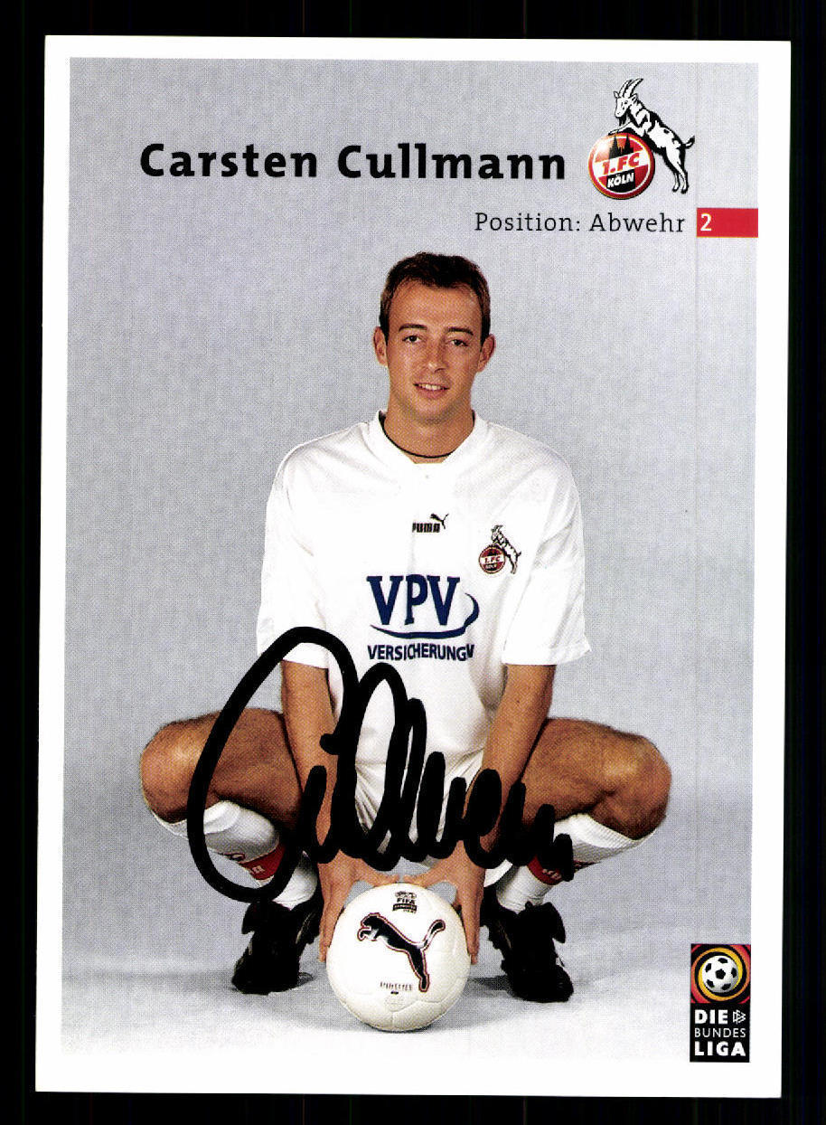 Carsten Cullmann Autogrammkarte 1 FC Köln 2000-01 Original Signiert + A ...