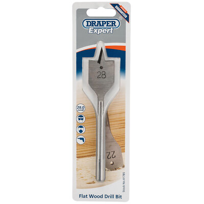 Draper Expert 41785 28mm Piatto Legno Punta | eBay