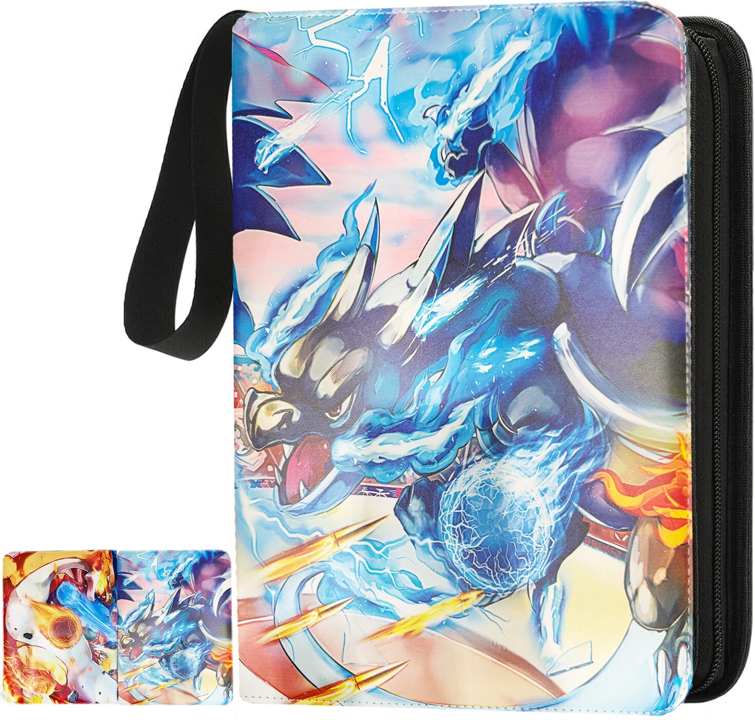 Card Binder for Pokemon Cards Holder Fits 900 Cards w/ 50 Removable ...