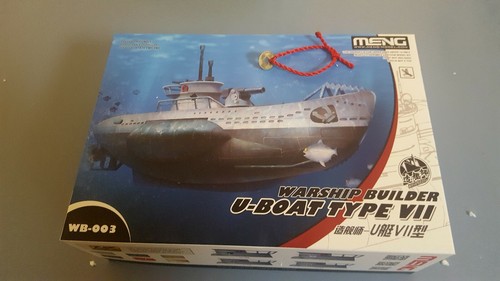 Meng Wb-003 Warship Builder U-boat Type VII Q Edition Cartoon Ship for ...
