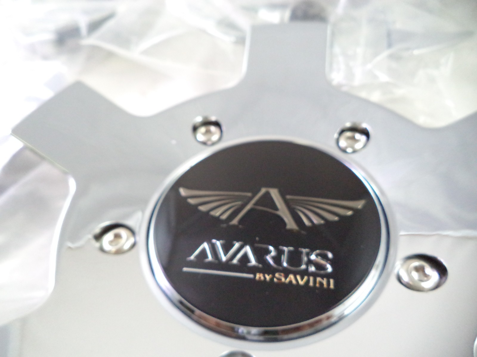 Avarus Savini Wheels Chrome Custom Wheel Center Caps # MS-CAP-Z214 (4 ...