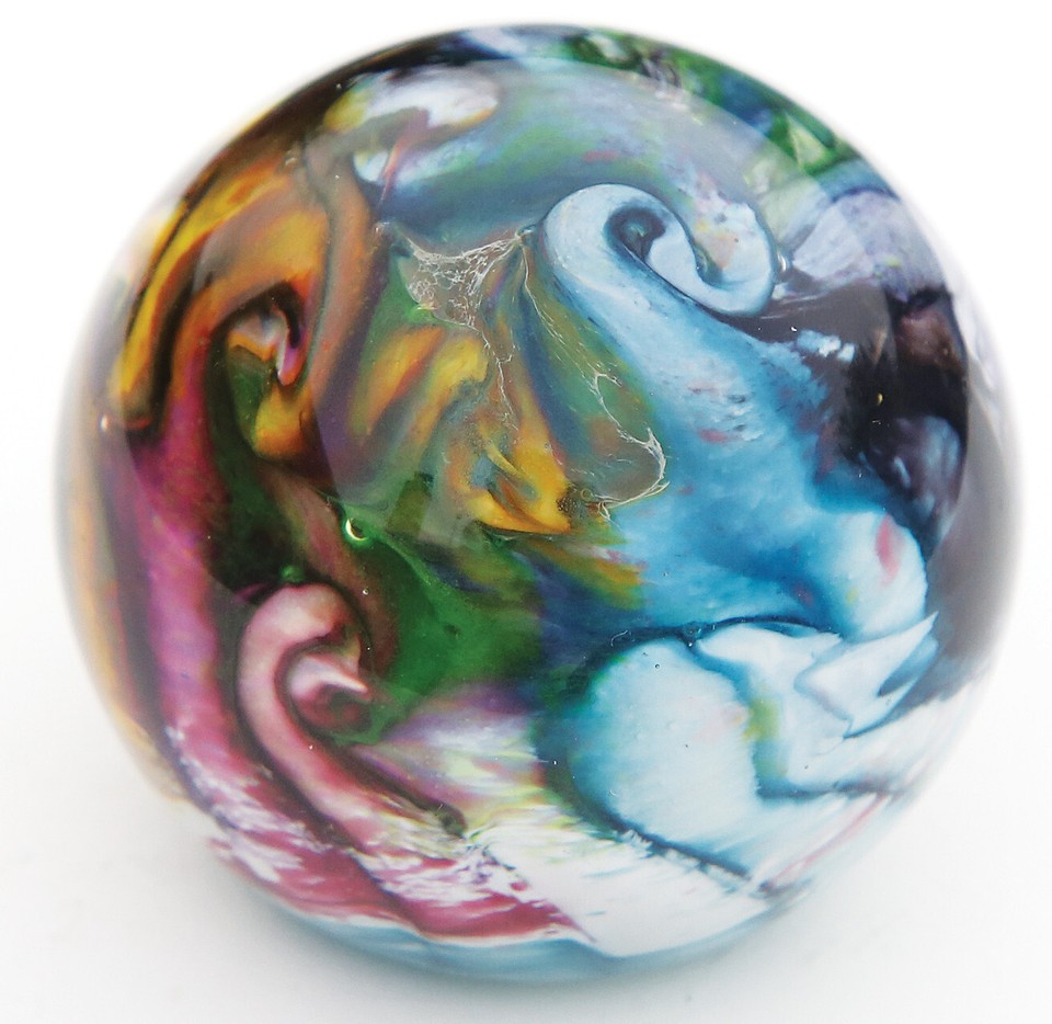 Textured Colors Paperweight in Sea-Like Setting | eBay