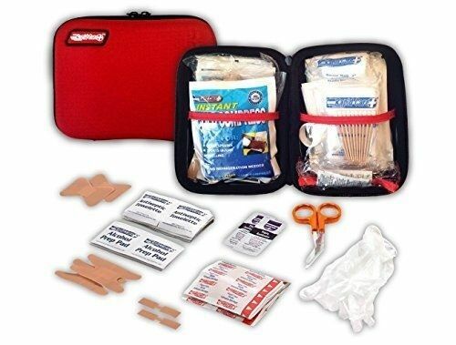 First Aid Kit 108 Pieces Treats Sprains Bruises Cuts Scarpes More RC-UV ...