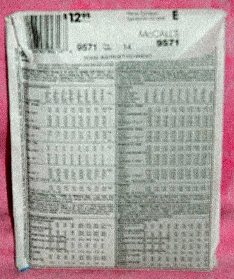 Uncut McCalls Misses Sz 14 Lace Front Dress Top Jacket & Pants Pattern ...