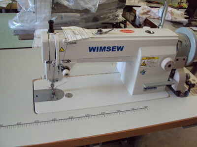 WIMSEW LOCKSTITCH INDUSTRIAL SEWING MACHINE COMPLETE ON STAND | eBay UK