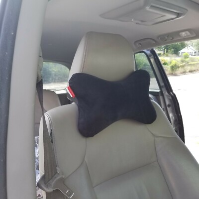 Black Memory Foam Car Auto Head Rest Support Pillow Neck Pain Relief ...