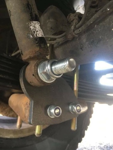 Mitsubishi L200 K74 rear shock relocation bracket/extended lower shock ...