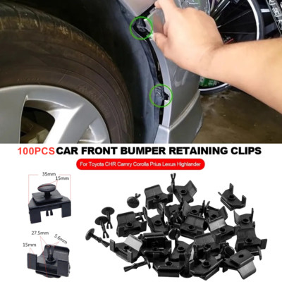Toyota Lexus Fender Liner & Bumper Cover Retainer Clip-On 50 Clip & 50 ...