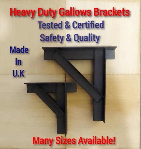 2 Very Strong Gallows/Chimney Brackets CERTIFIED SAFETY & QUALITY Many ...