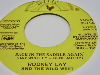 Rodney Lay & The Wild West Back In The Saddle Again / Shenandoah 1979 ...