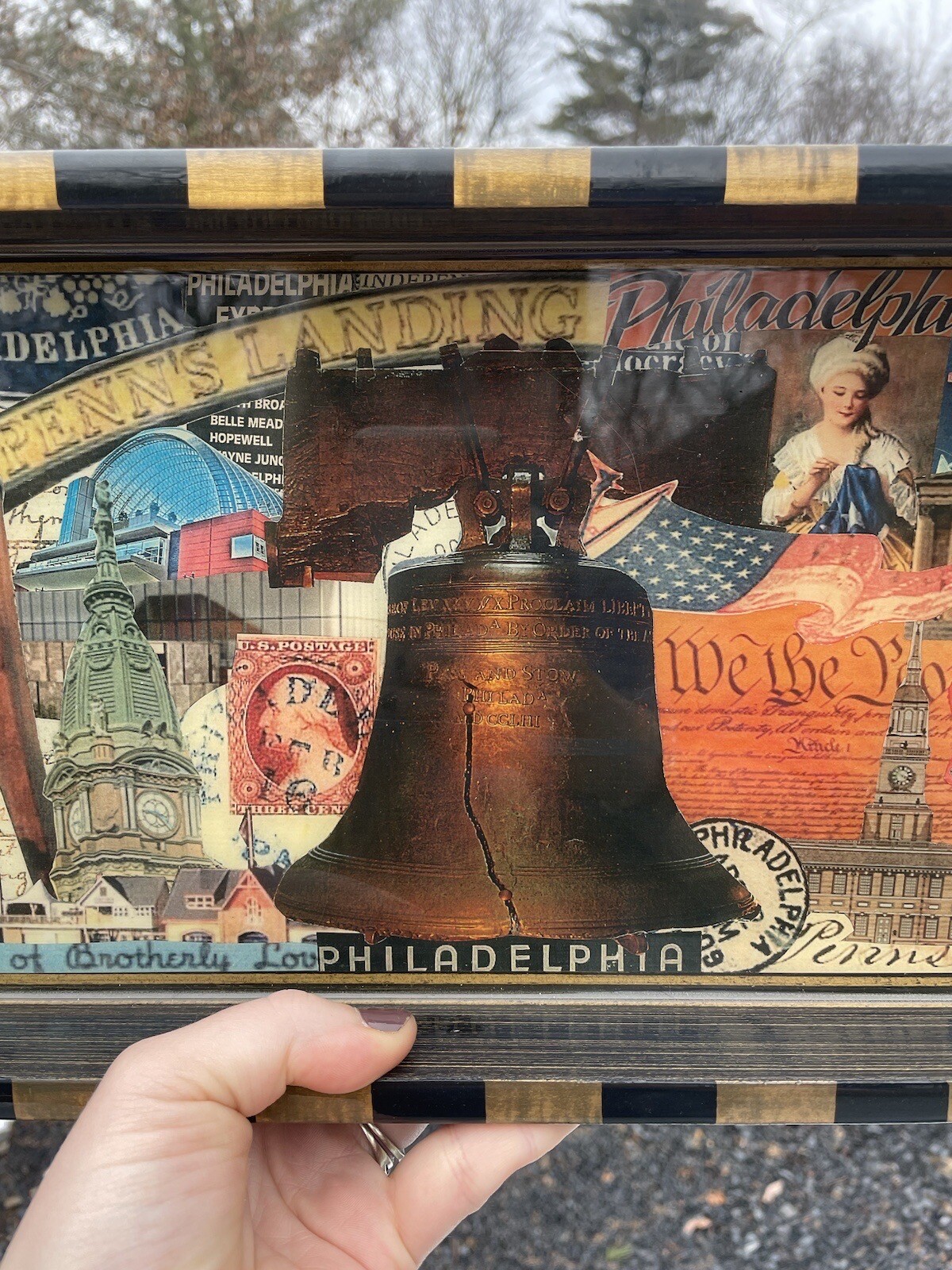 Vintage Annie Modica Philadelphia Handcrafted Tray Artist Design ...