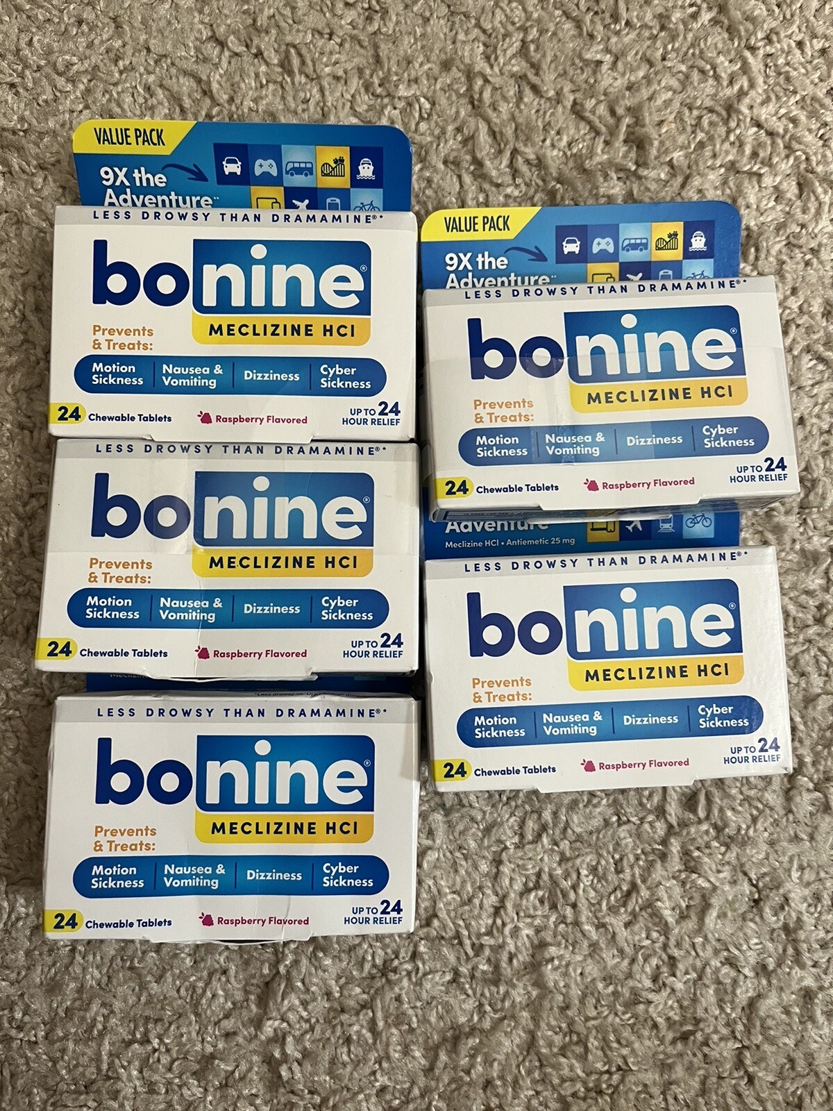 1 Of Bonine Chewable Motion-Sickness Relief Tablets, Raspberry, 24 ct ...