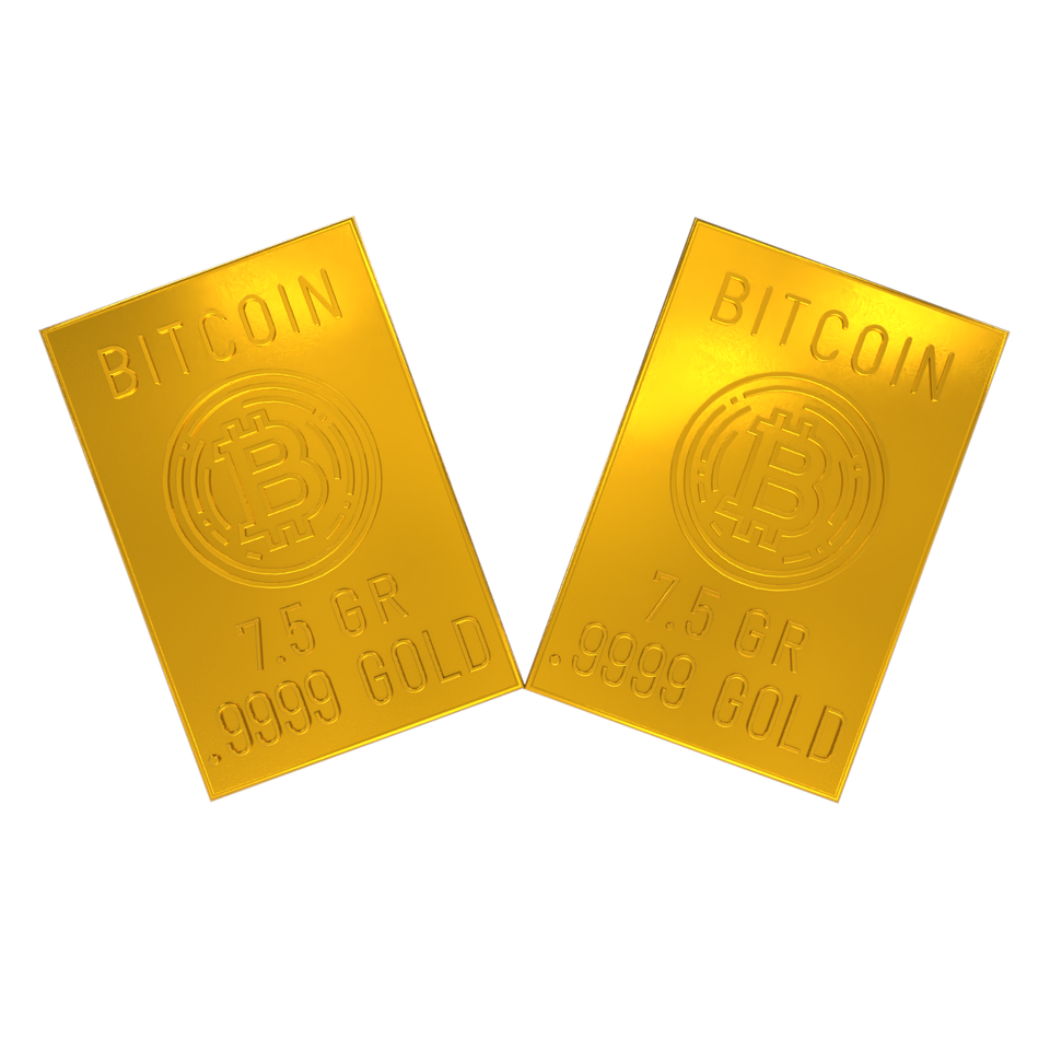 1 Gm Bitcoin Gold Snap Bar GR Bar Gold Bullion Precious Metal .9999 ...