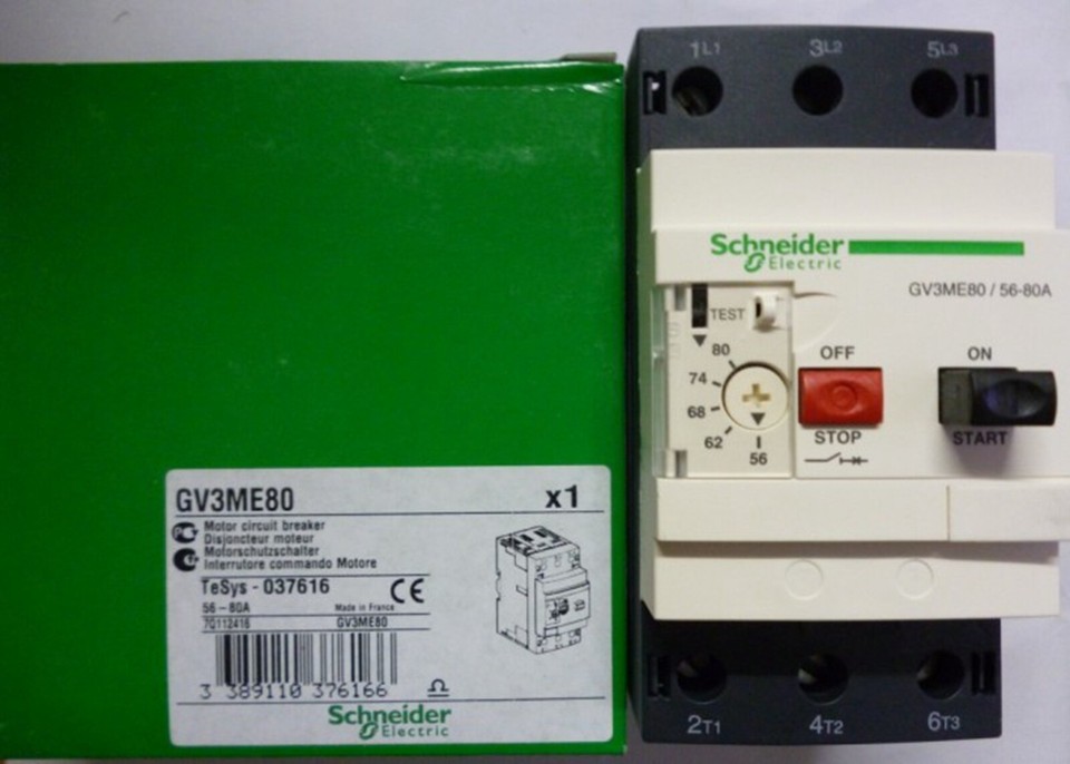 NEW SCHNEIDER GV3-ME80 GV3ME80 Circuit Breaker | eBay