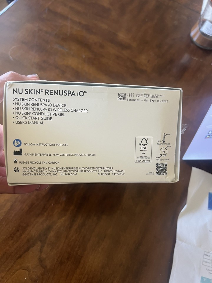 Nuskin nu skin Renuspa Renu spa iO w. Conductive Gel | eBay