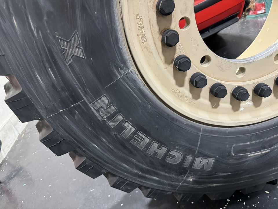 NEW MRAP TIRE AND WHEEL 395/85/R20 Heavy Duty 10 Lug Rim And Tire | eBay