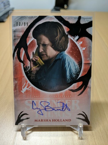 Stranger Things Welcome to the Upside Down - Orange Autograph - Cynthia ...