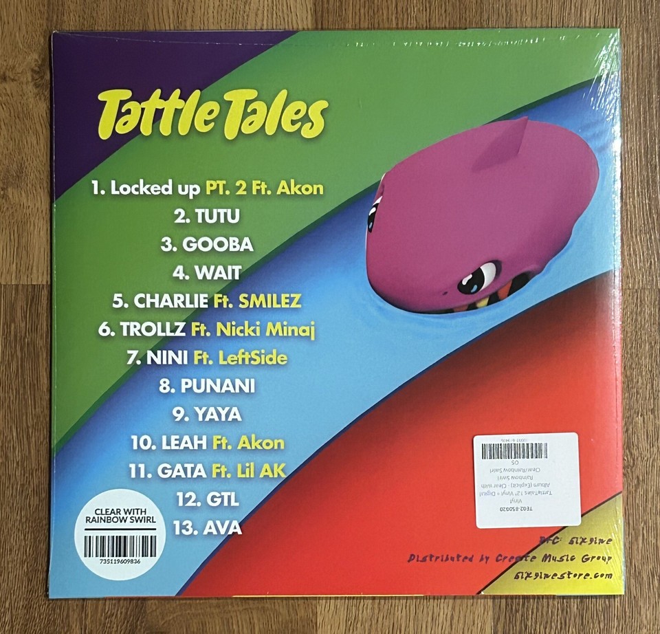*Sealed* 6IX9INE - Tattle Tales vinyl LP record Clear w/ Rainbow SWIRL 69 New | eBay