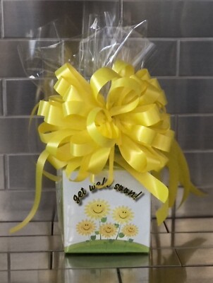 Get Well Soon Gift Basket-Box With Chocolate Dove Promises Wrap ...