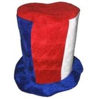Felt PATRIOTIC JUMBO TOP Party HAT Uncle Sam Star Stripe USA Red White ...