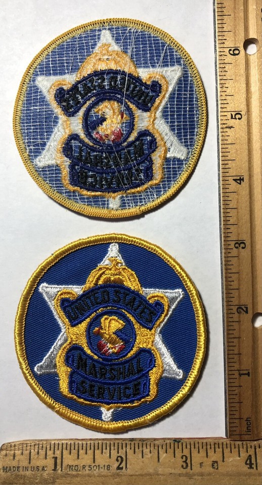 Vintage Lot Of 25 Obsolete United States Marshal Service Star Patch ...