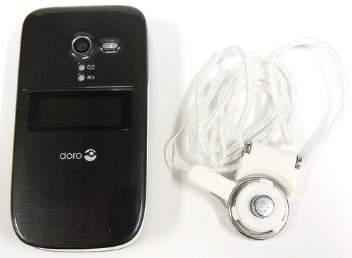 Doro PhoneEasy 626 - Black and White ( Consumer Cellular ) Flip Phone ...