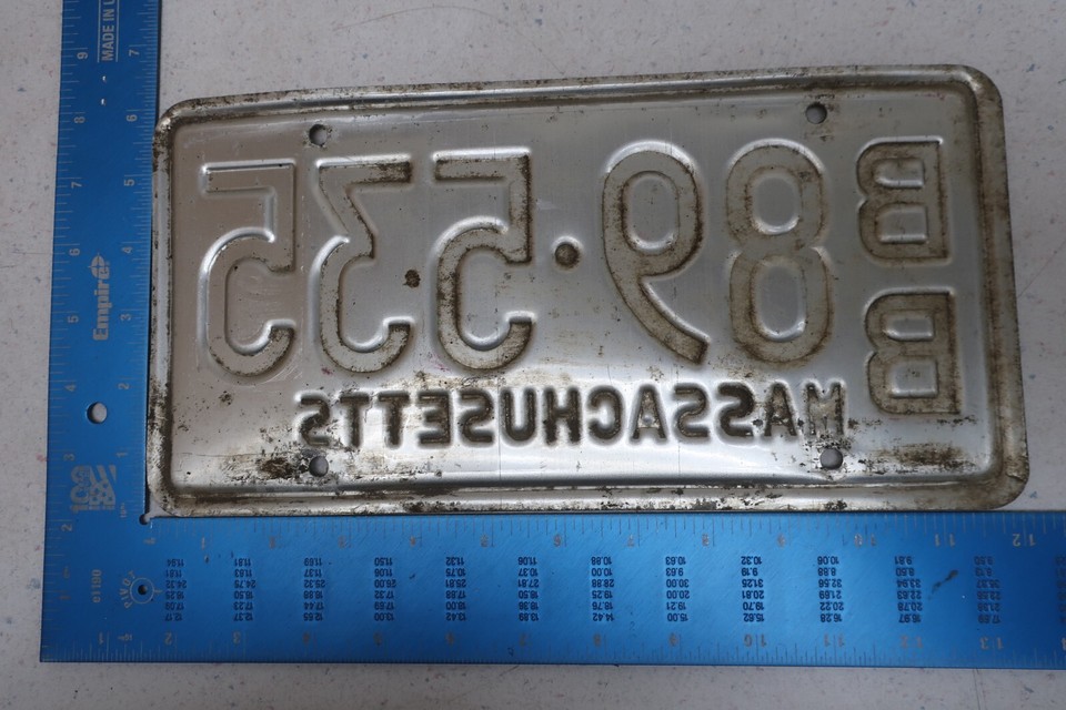 Massachusetts License Plate Tag MA 1978 78 BB89-535 BB89 535 | eBay