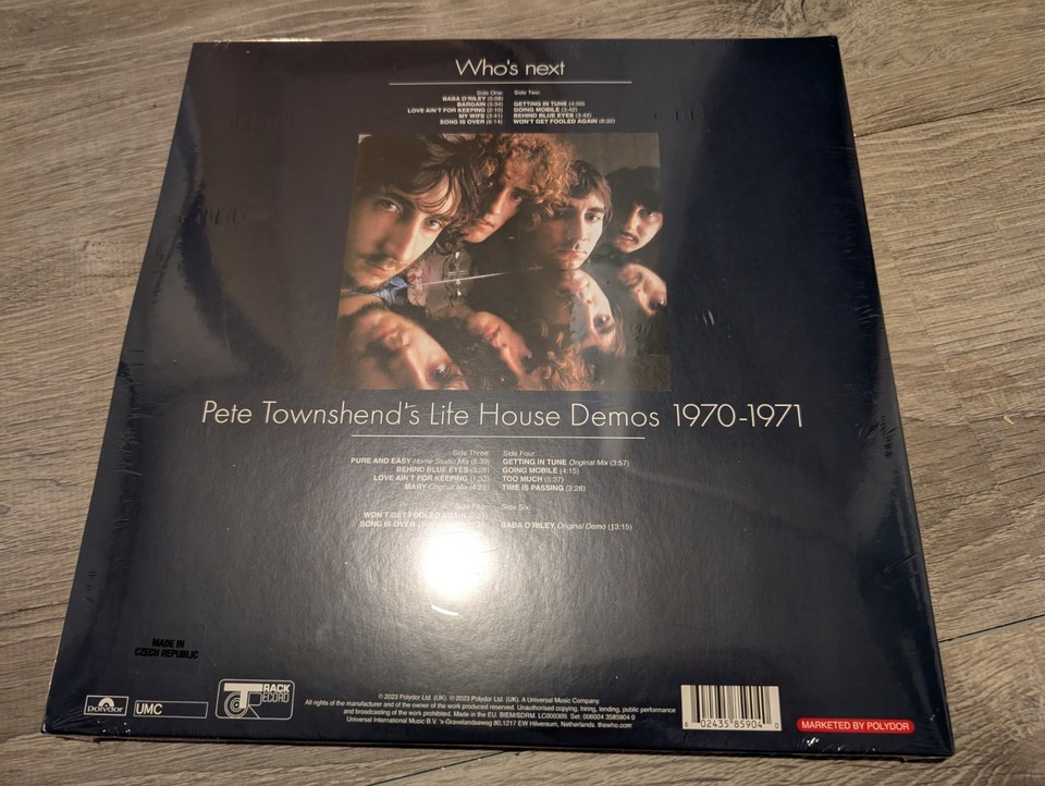 THE WHO - WHO'S NEXT/PETE TOWNSHEND'S LIFE HOUSE DEMOS 70/71- 3-LP ...