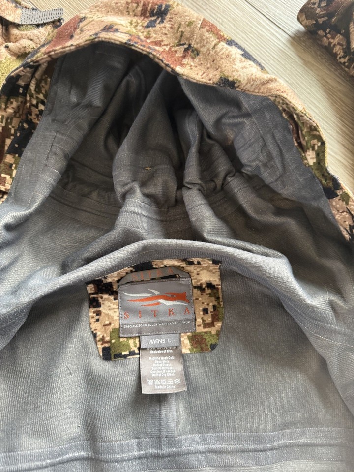 Sitka Thunderhead Jacket Mens Large Optifade Subalpine Goretex | eBay