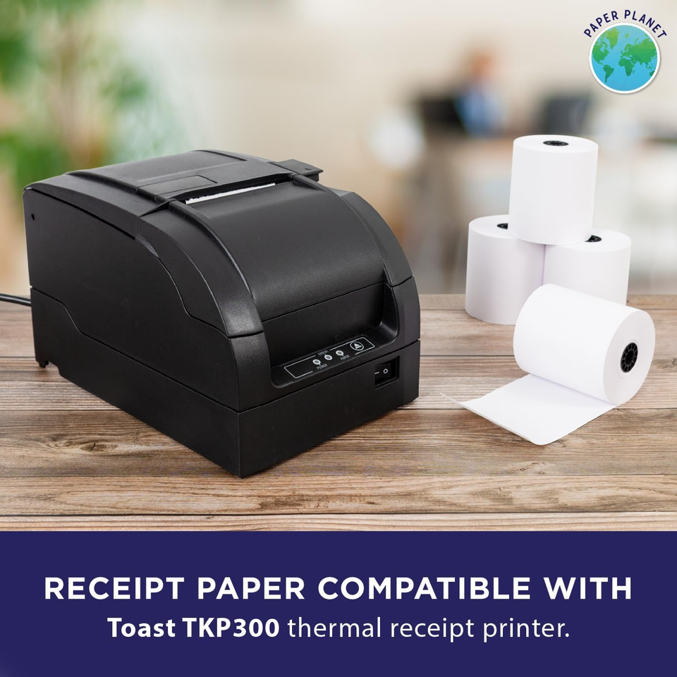 1-Ply White Bond Paper for Toast Kitchen Printer by Paper Planet | 20 ...