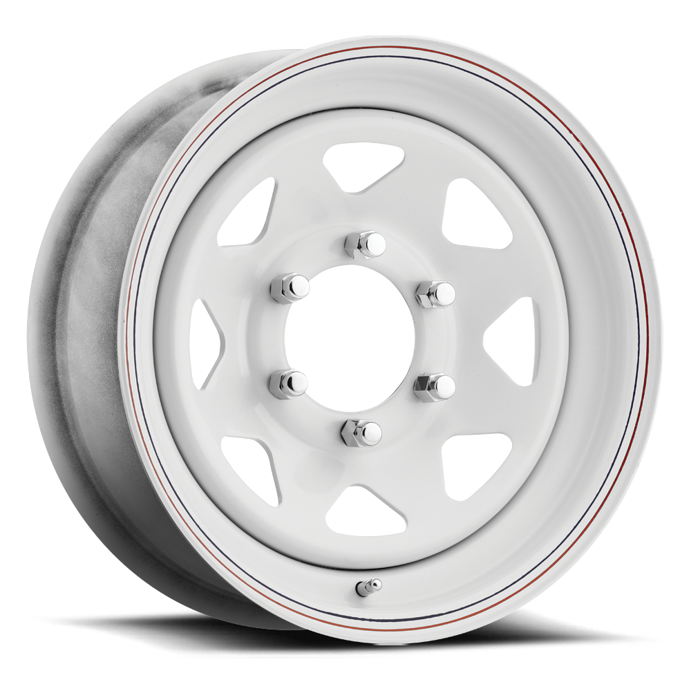 14x5.5 5-4.5 8 Spoke White Trailer Wheel | eBay