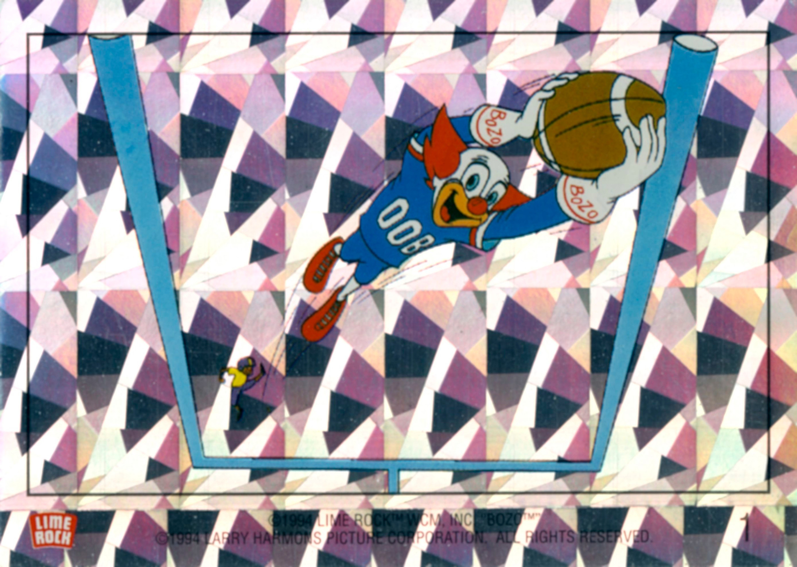 Official Bozo the Clown Prism Card 1 | eBay