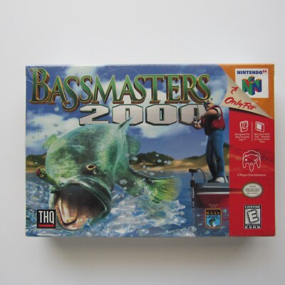 New Bass Masters 2000 Nintendo 64 Factory Sealed N64 NIB Fishing VGA ...