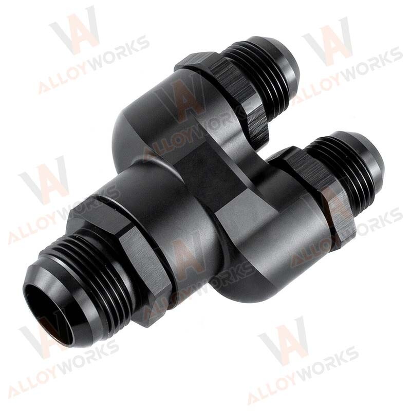 NEW 16 AN to 2x 12AN Parallel "Y" Distribution Block Custom W/ 1/4 NPT ...