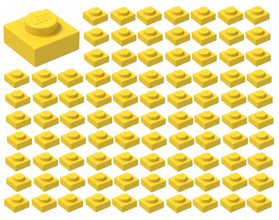 ☀️Lego 1x1 Yellow Plates x100 Part Piece Bulk lot Legos #3024 | eBay