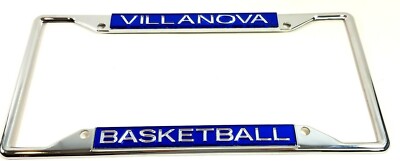 Villanova Wildcats Basketball Chrome Metal License Plate Frame New LAST ...