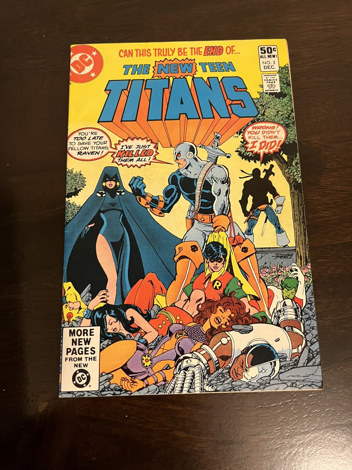 THE NEW TEEN TITANS #2 1st APPEARANCE OF DEATHSTROKE | eBay