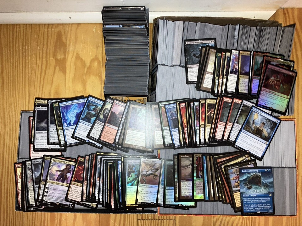 Magic The Gathering 5000+ NM Bulk Card Lot MTG 100+ Myth/Rares 4900+ C ...