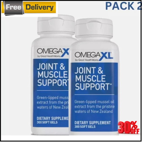 Omega XL 300 Capsules - Green Lipped Mussel Omega-3 Joint Relief Pack ...