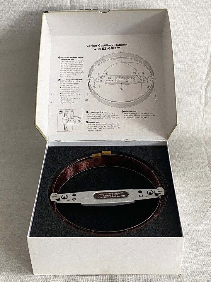 VARIAN Chromatography GC Capillary Column 50m 0.25mm ID 0.40um WCOT ...