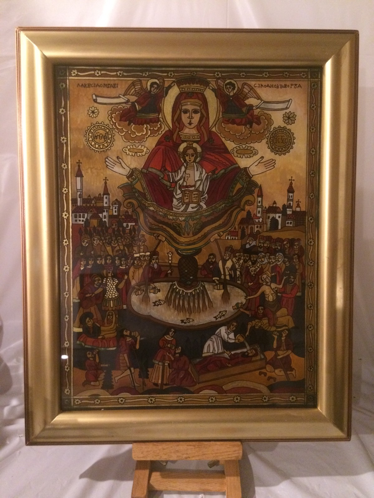 Orthodox Icon - Mother of God of the Life-Giving Spring - Hand Painted ...