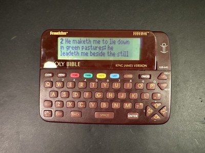 FRANKLIN BOOKMAN Electronic Holy Bible King James Version KJB-640 ...