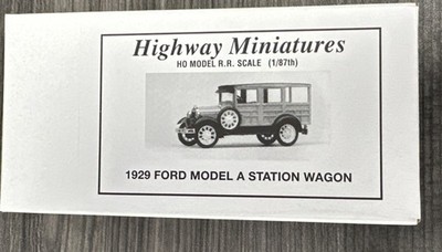 Jordan Highway Miniatures HO Kit #360-217 1928 Ford Station Wagon HOn3 ...